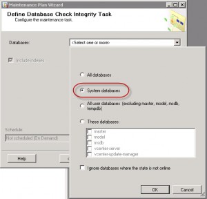 Creating a Maintenance Plan for SQL Server 2008 R2 for vCenter/UpdateMgr/vCloud | Erik Bussink