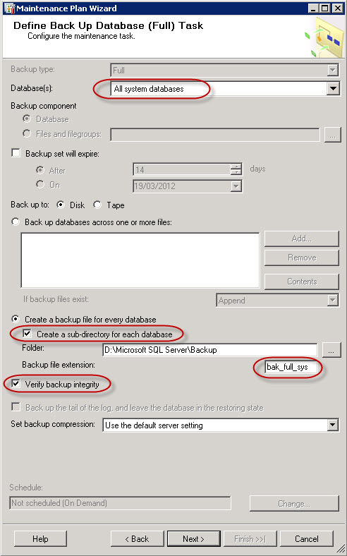 Creating a Maintenance Plan for SQL Server 2008 R2 for vCenter ...