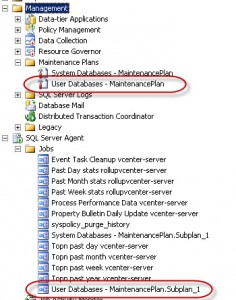 Creating a Maintenance Plan for SQL Server 2008 R2 for vCenter ...