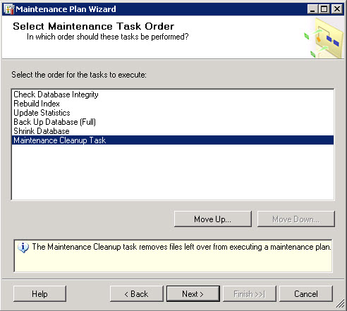 Creating a Maintenance Plan for SQL Server 2008 R2 for vCenter ...