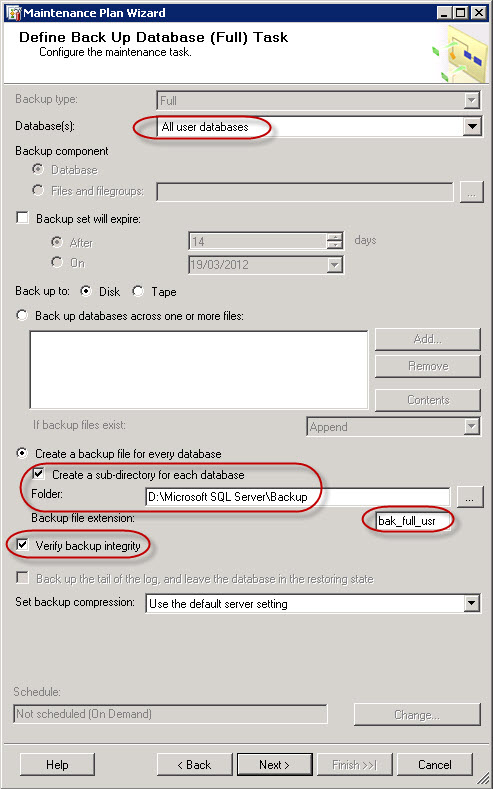 Creating a Maintenance Plan for SQL Server 2008 R2 for vCenter ...