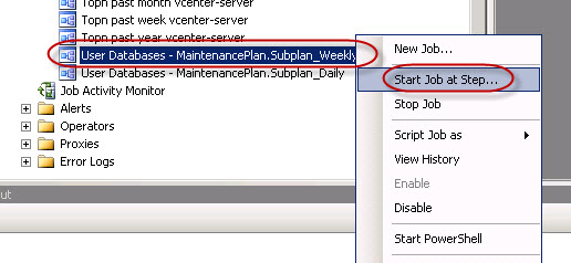 Creating a Maintenance Plan for SQL Server 2008 R2 for vCenter ...