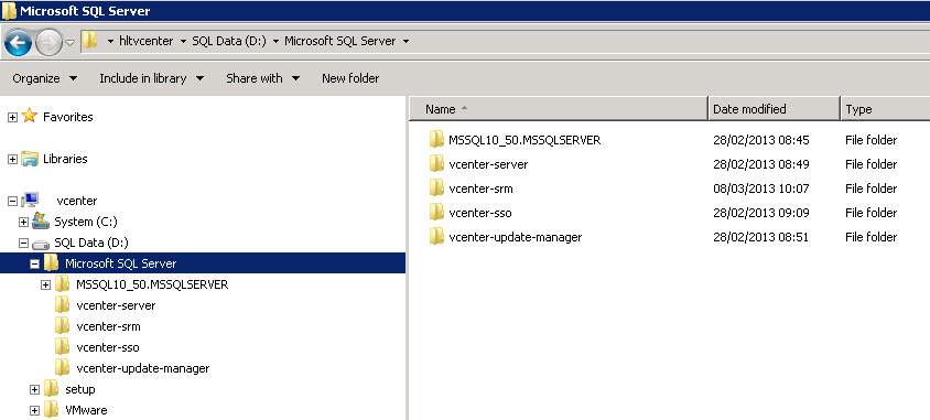 vCenter SRM 5.1 database creation using Transact-SQL | Erik Bussink
