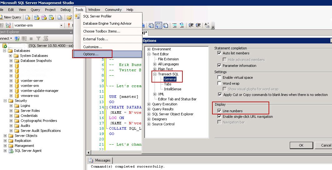 SQL Server Transact-SQL Line Numbering | Erik Bussink