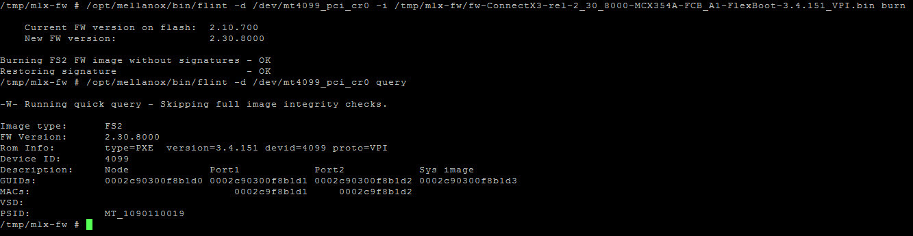 Upgrading Mellanox ConnectX firmware within ESXi | Erik Bussink